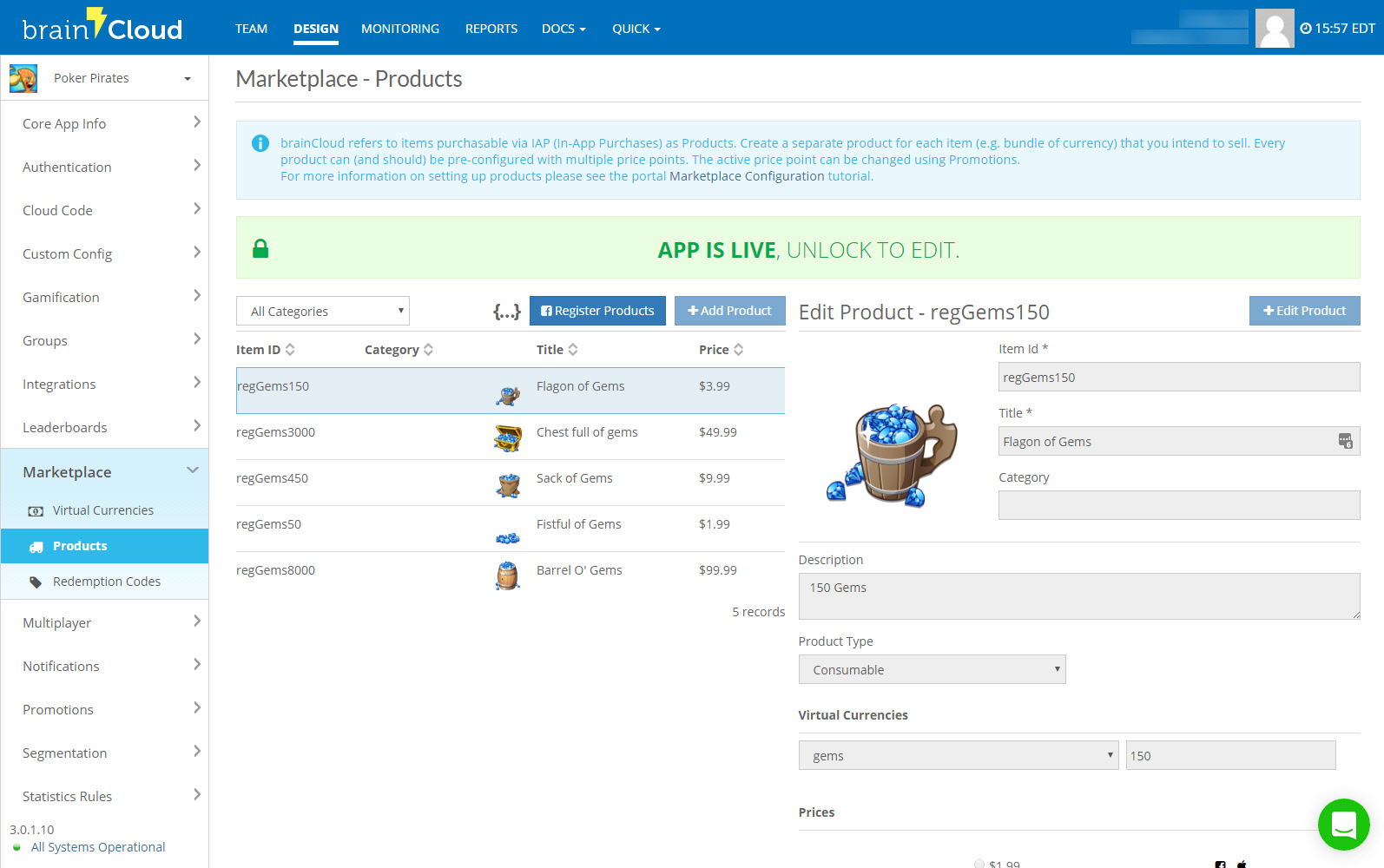 Currency and Payments | brainCloud Docs