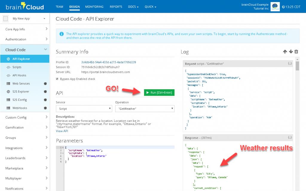 CC Tutorial5 - External Web Services | brainCloud Docs